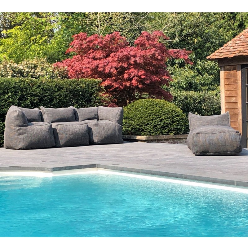 DOTTY Marbella Armchair Set 4 Modules Anthracite – Garden furniture