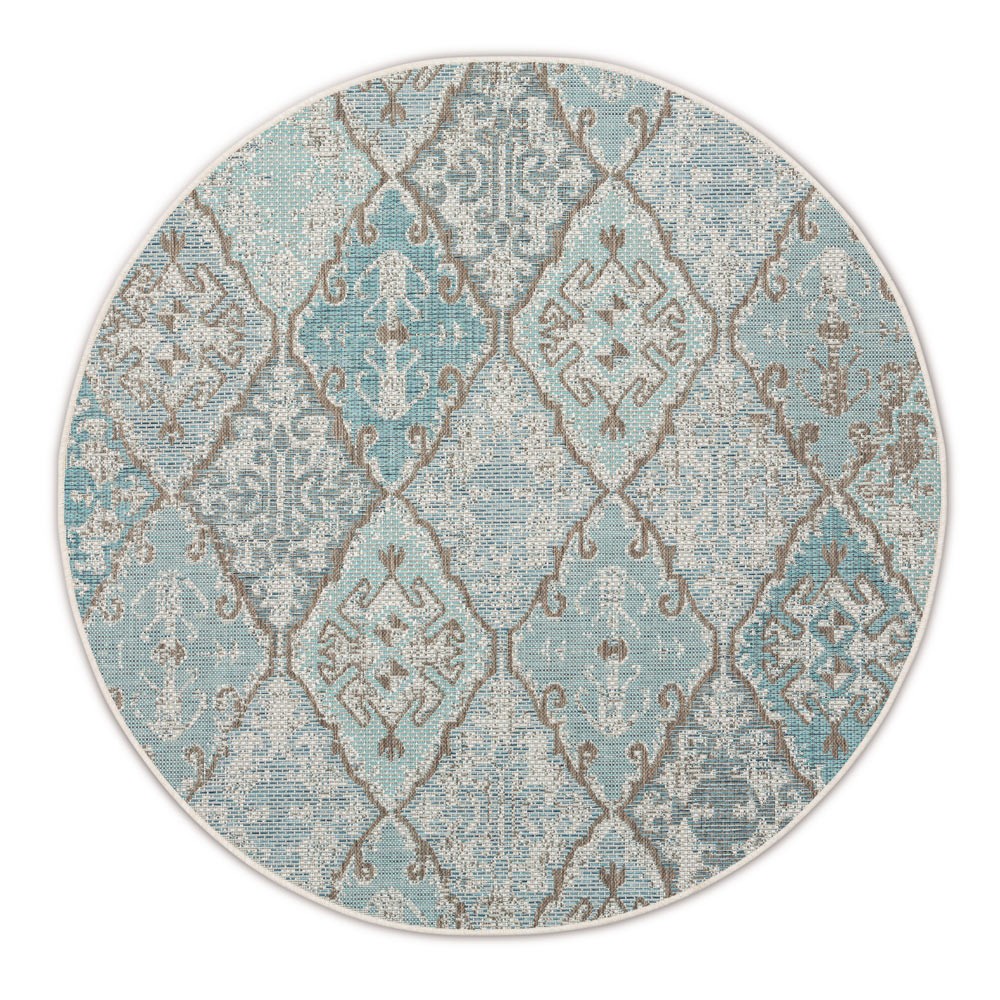 MERIDIAN Turquoise Outdoor Rug 180x280cm - Made in Belgium with care
