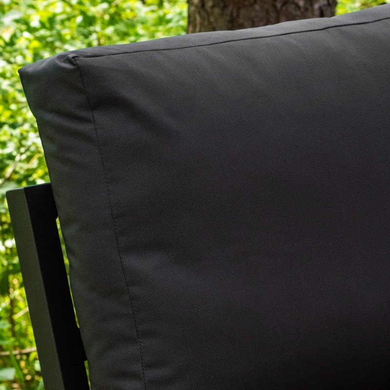 SOHO CARBON Lounge Set 5 Seater Aluminium Grey with Side Tables